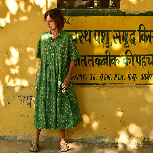 cotton collared dress 175 – Mill + Hen